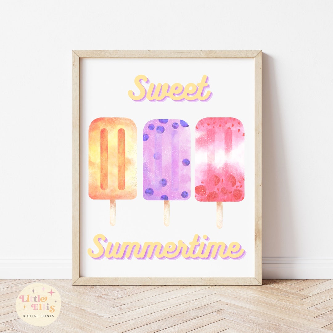 Sweet Summertime Print, Summer Print, Summer Printable, Summer Digital ...
