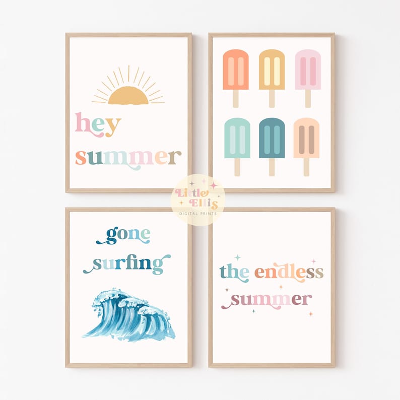 Summer Print Bundle, Summer Printable Bundle, Summer Prints, Summer ...