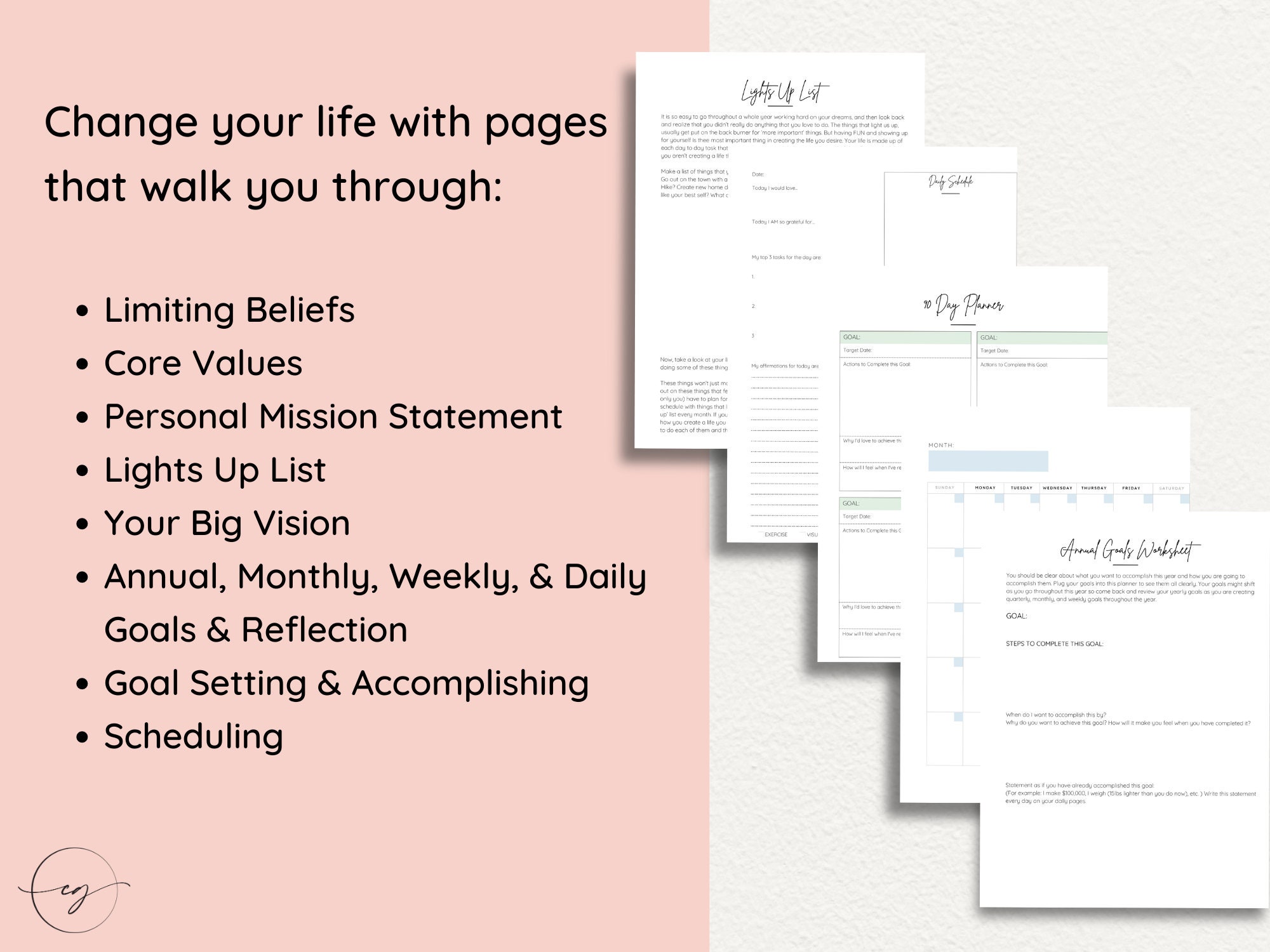 Remarkable 2 Personal Development Digital Planner Templates, Remarkable ...