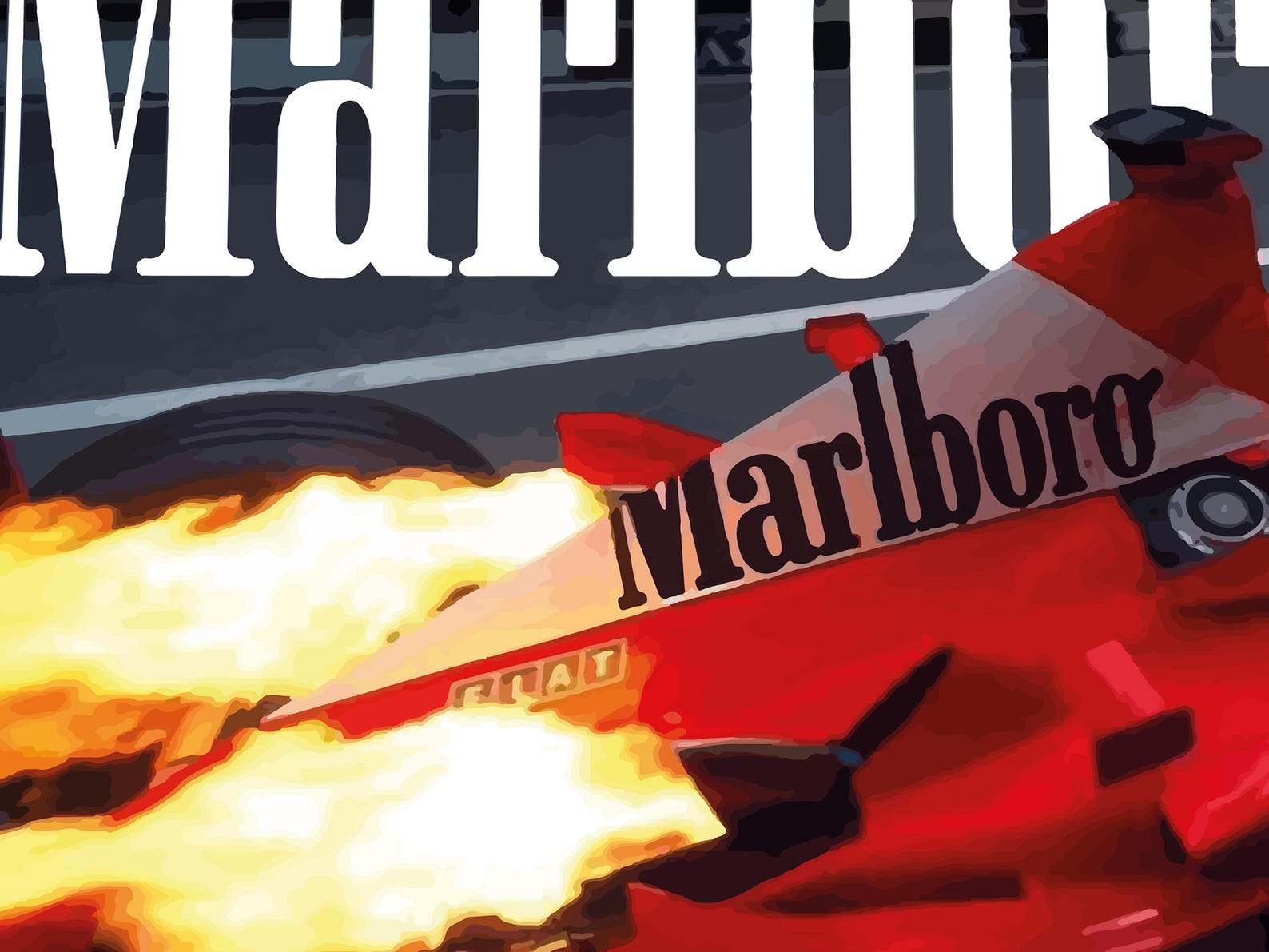 Ferrari F2004 Formula 1 Poster | Michael Schumacher Marlboro Racing Art ...