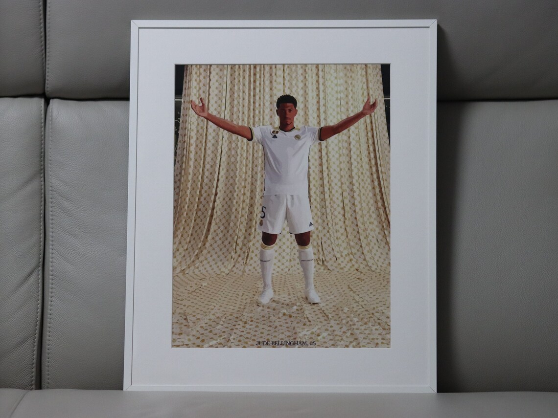 Jude Bellingham Madrid 2023/2024 New Kit Poster Print - Etsy