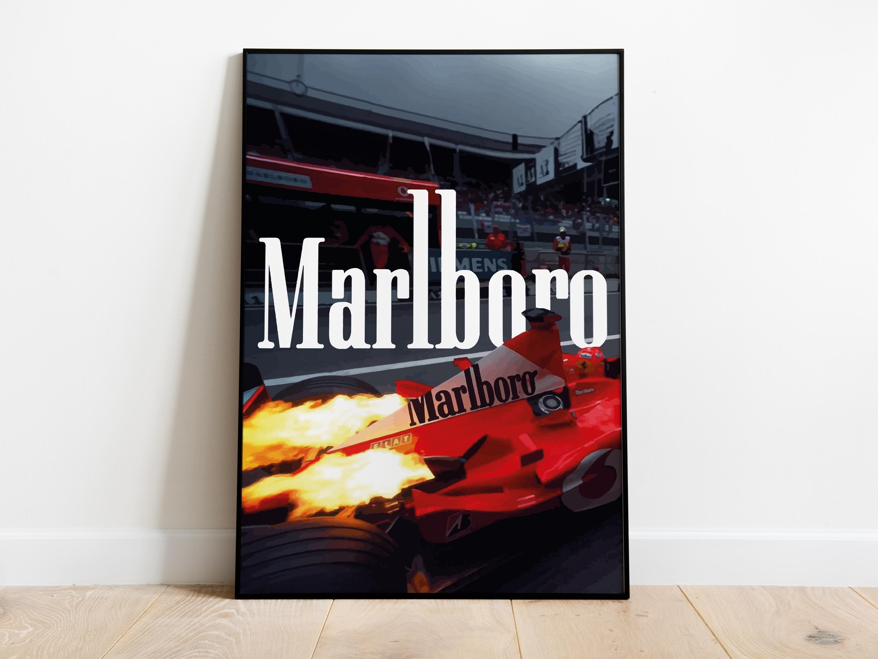 Ferrari F2004 Formula 1 Poster | Michael Schumacher Marlboro Racing Art ...