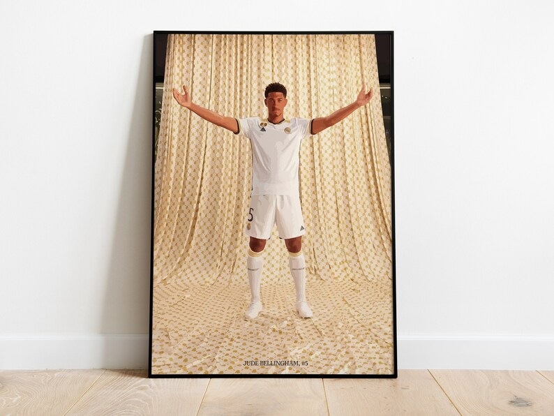 Jude Bellingham Madrid | 2023/2024 New Kit | Poster Print - Etsy