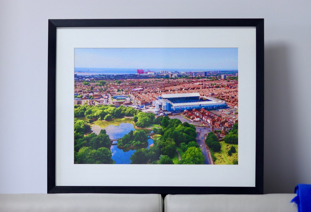 Everton Stadium | Goodison Park | Digital Painting | Poster Print - Etsy