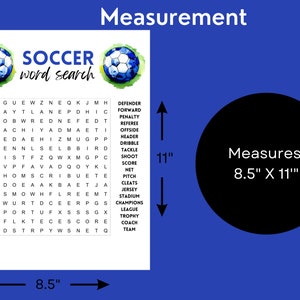 Soccer Party Printable Word Search Soccer Puzzle Soccer Printable Word ...