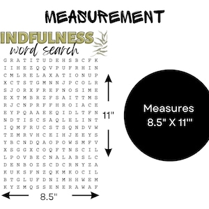 Mindfulness Word Search Puzzle Printable | Relaxing and Challenging ...