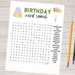 Birthday Word Search Puzzle: Printable Party Game (PDF) - Etsy