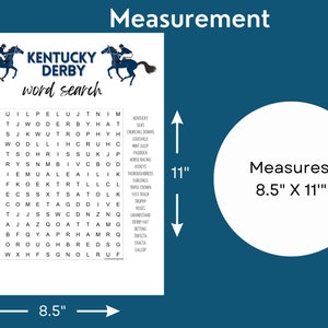 Kentucky Derby Word Search Puzzle: Printable Horse Racing Game (PDF) - Etsy