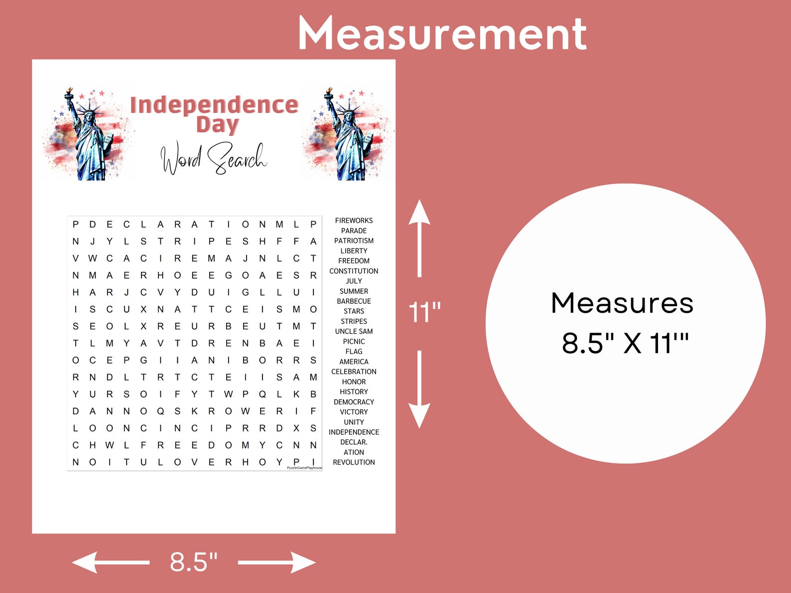 Independence Day Word Search Printable - Fun 4th of July Puzzle ...
