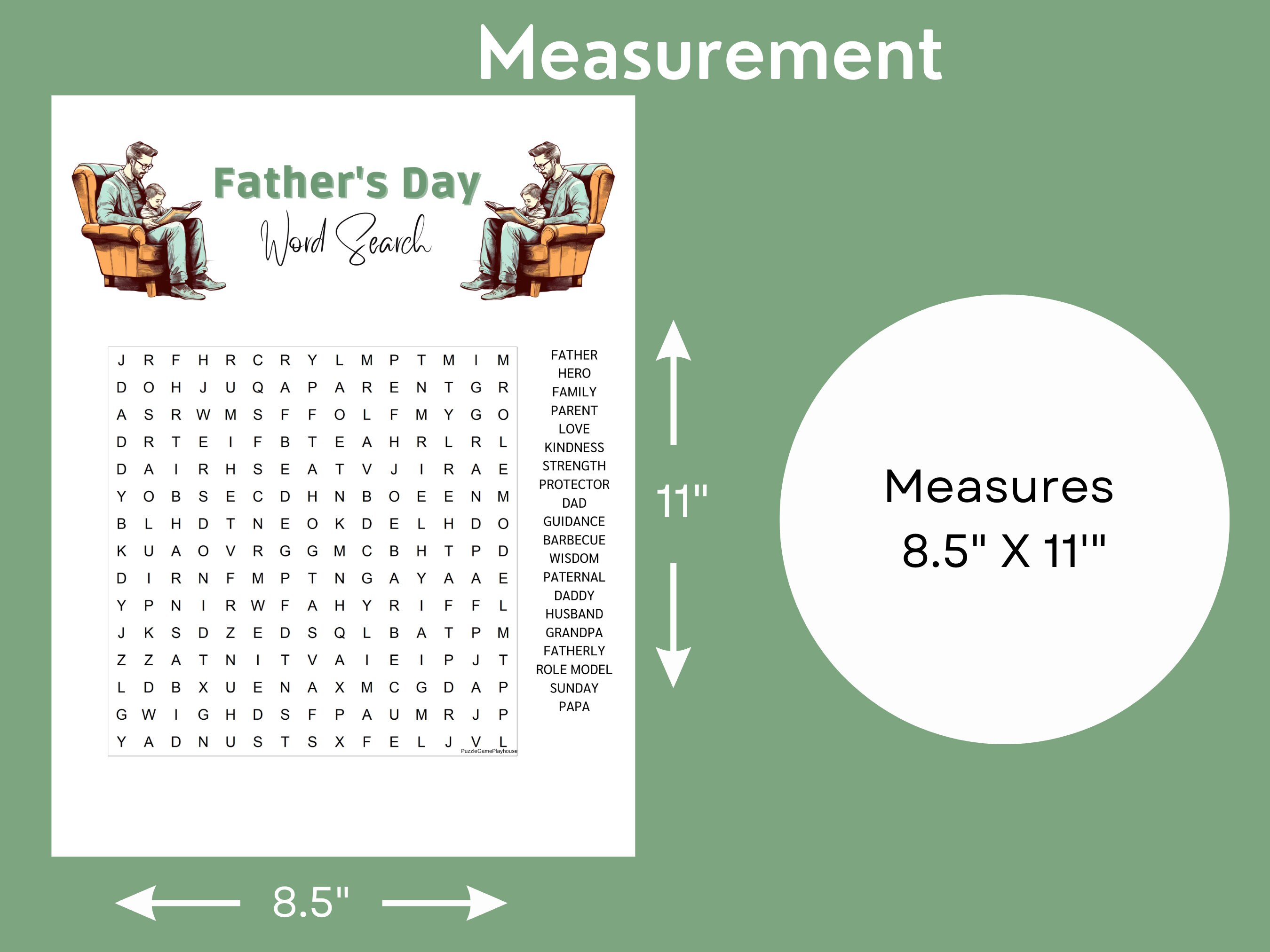 Fun Father's Day Printable Word Search Puzzle - Unique Father's Day ...