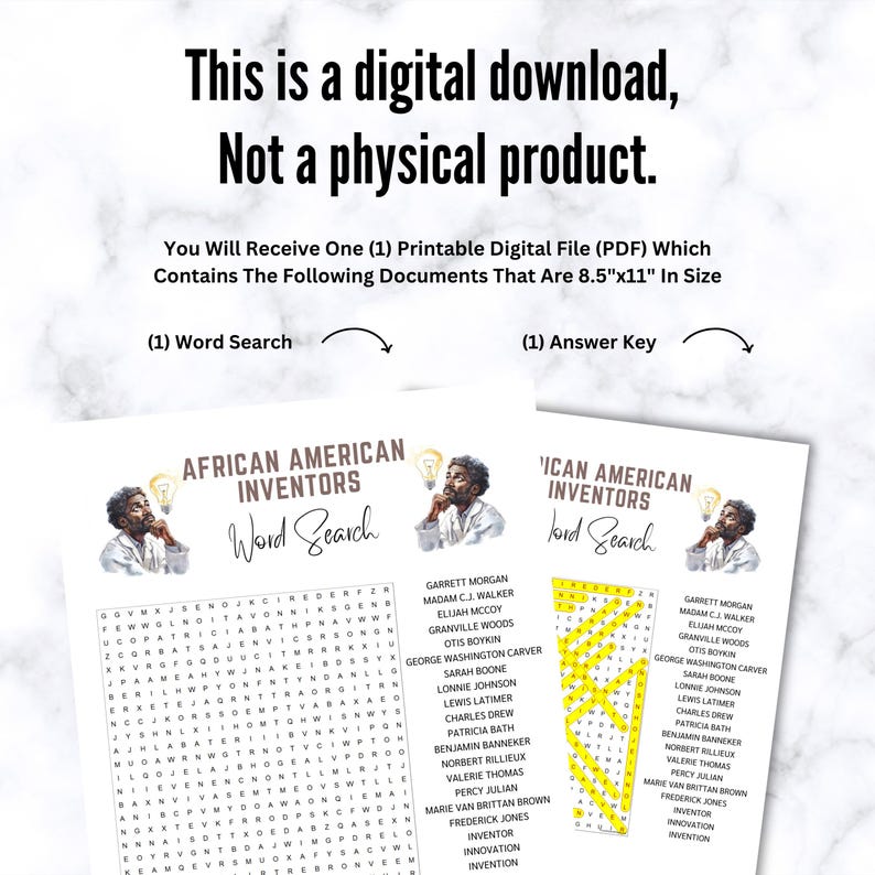 African American Inventors Word Search: Black History STEM Activity ...
