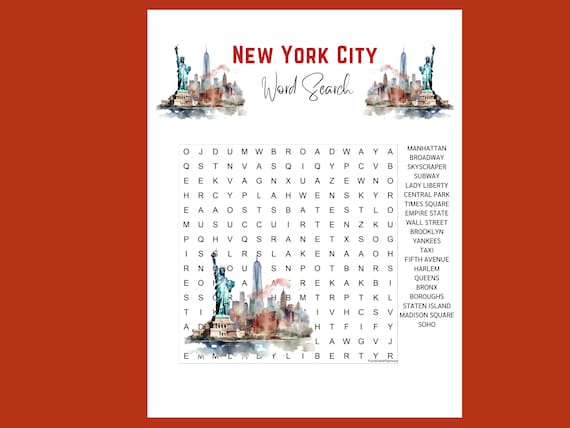 New York Wordsearch