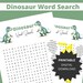 Kids Dinosaur Word Search Puzzle - Fun & Educational Dinosaur Game ...