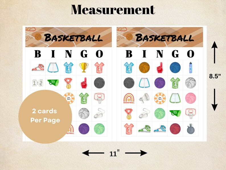 Basketball Bingo Game - Fun Game for Fans and Players - Printable ...