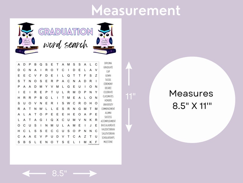 Graduation Word Search Puzzle Class of 2023 Fun Activity, Graduation ...