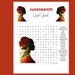 Juneteenth Celebration Printable Word Search - Educational Activity ...