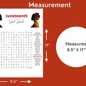 Juneteenth Celebration Printable Word Search - Educational Activity ...