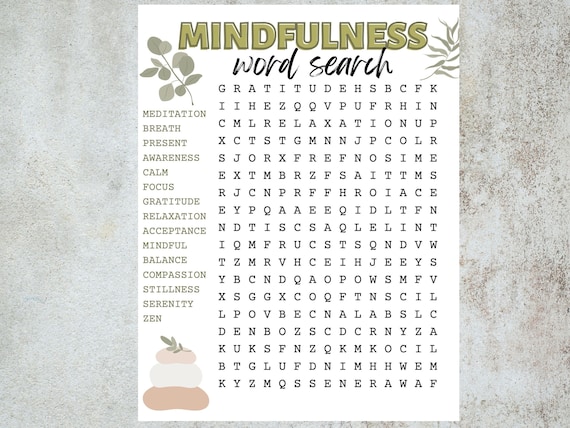 Mindfulness Crossword Puzzle Shop Mindful Puzzles Magazine Bundle: