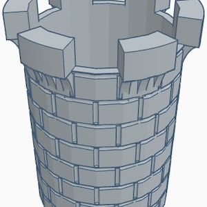 Castle Turret Pencil Holder STL File - Etsy