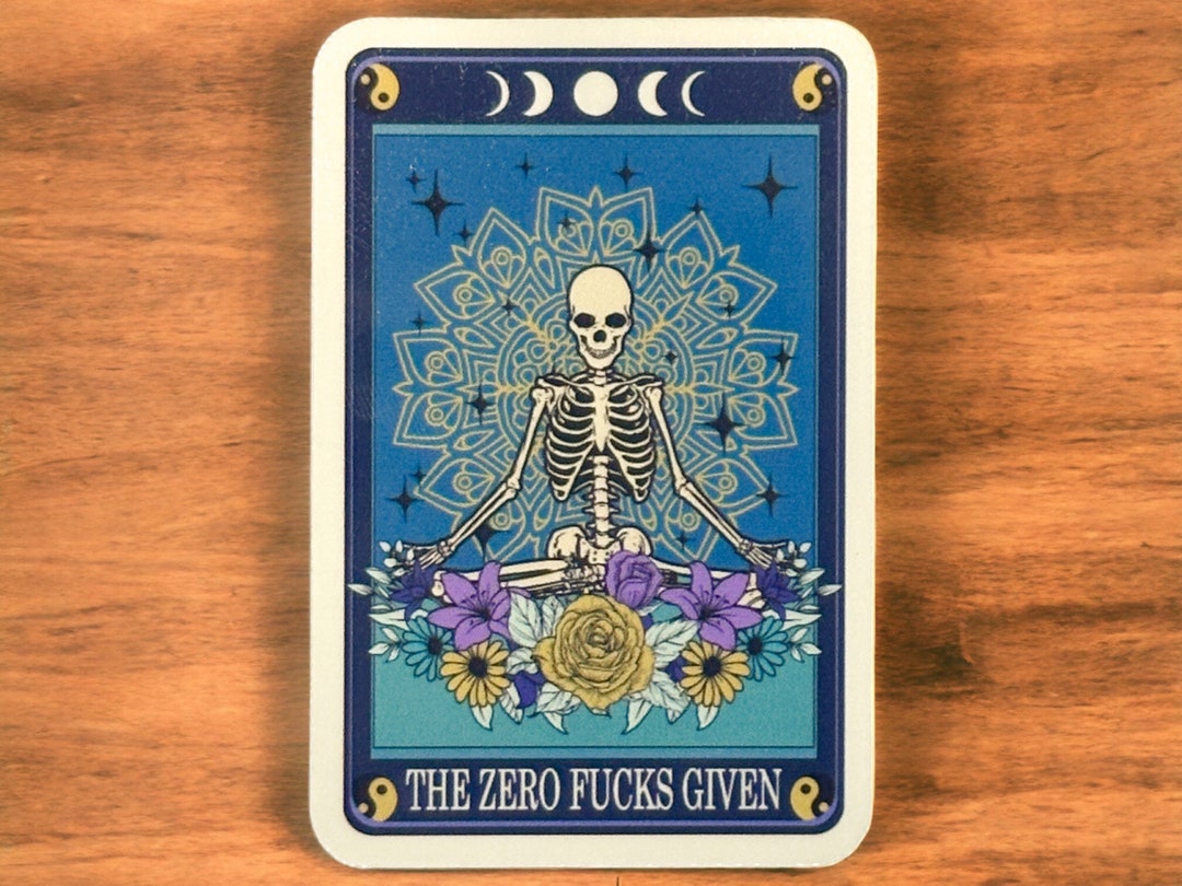 Zero Fs Given Tarot Sticker |journaling|decal|stationery|latop|kindle|e ...