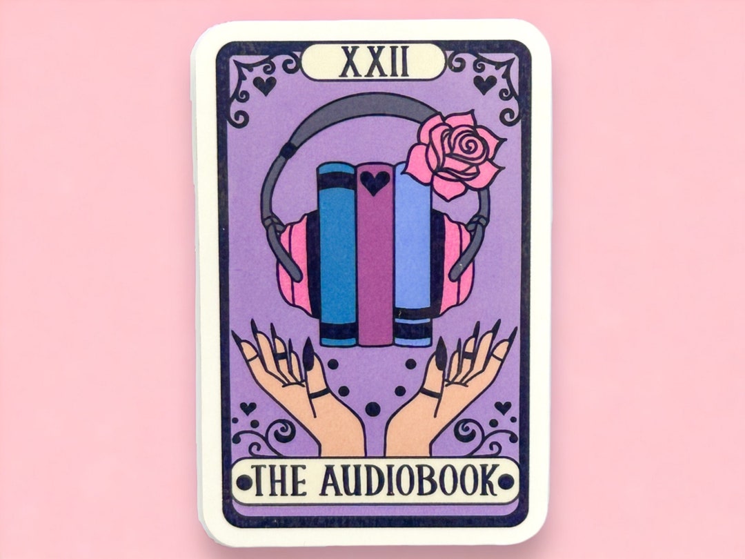 The Audiobook Tarot Sticker |journaling|decal|stationery|latop|kindle|e ...