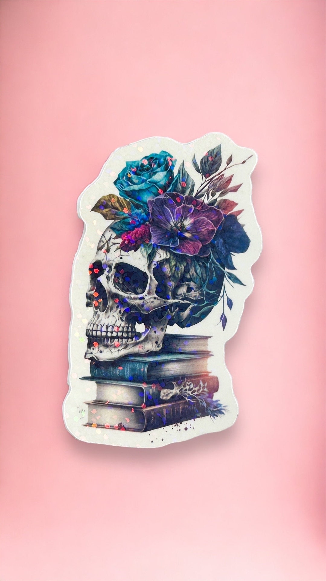Skull and Books 3 Sticker|bookish|book Nerd|gift|reading|romance ...