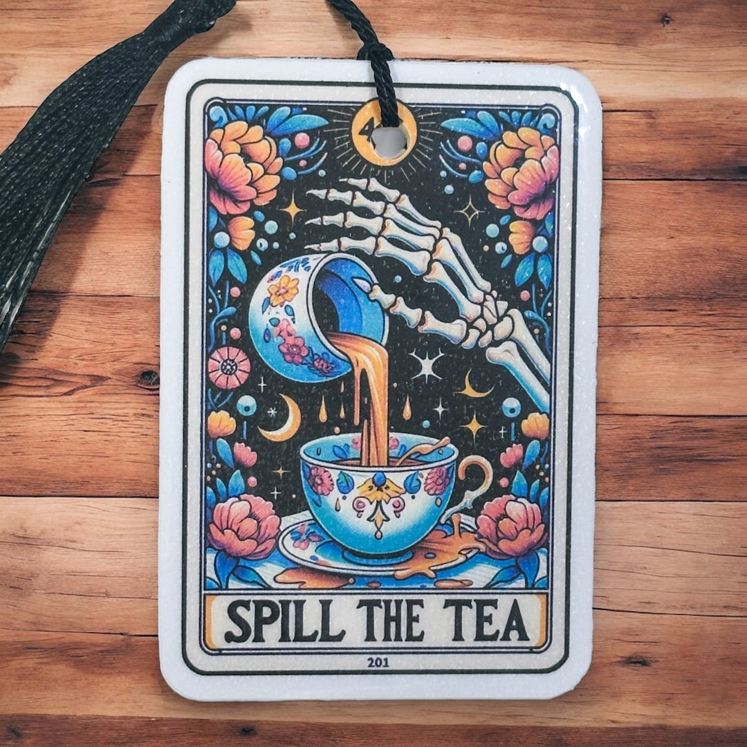 Spill the Tea Tarot Bookmark: Humorous Book Lover Gift - Etsy