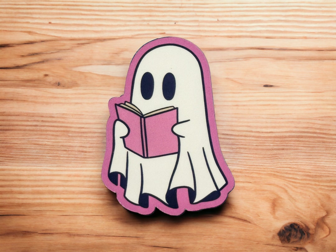 Ghost Reading a Book Sticker|bookish|book Nerd|gift|reading|bookish ...