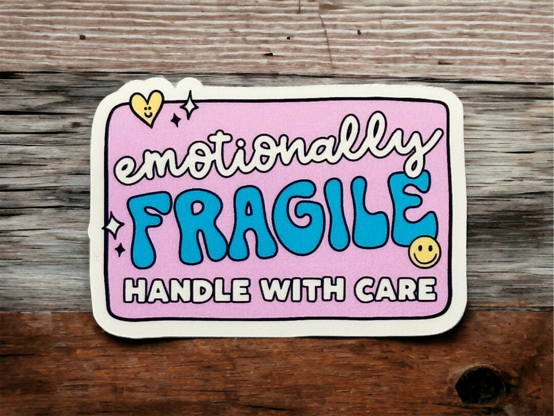 Emotionally Fragile Sticker: Bookish Kindle Decal - Etsy