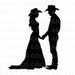 Country Wedding SVG | Bride and Groom, Western, Married Couple, Wedding ...