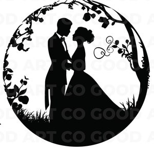 Wedding SVG | Bride and Groom SVG | Newlyweds Svg | Married Couple SVG ...