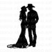 Country Wedding SVG | Bride and Groom, Western, Married Couple, Wedding ...