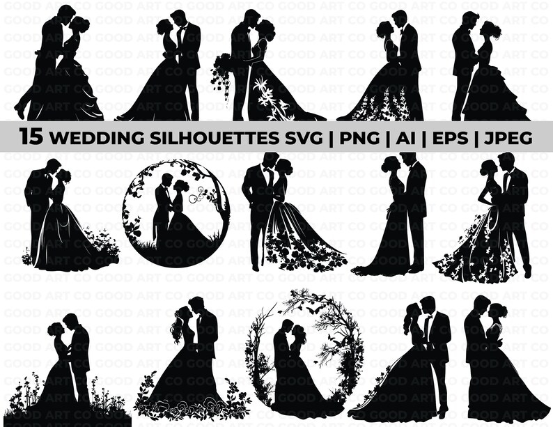 Wedding SVG Bride and Groom SVG Newlyweds Svg Married - Etsy