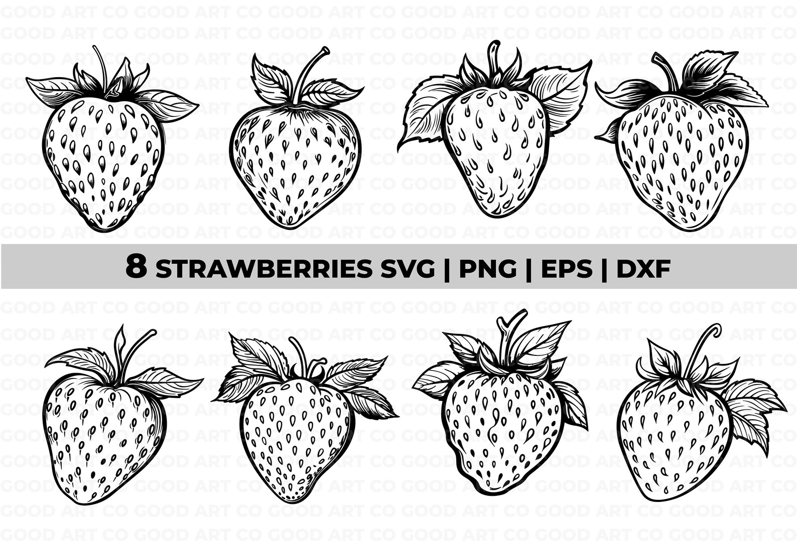 Strawberry Cut Files, Strawberry Silhouette, Strawberry Clip Art ...