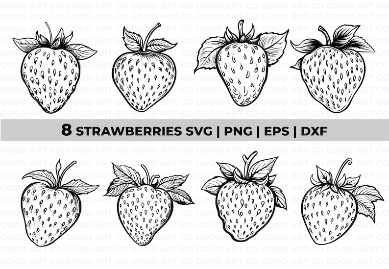 Strawberry Cut Files, Strawberry Silhouette, Strawberry Clip Art ...
