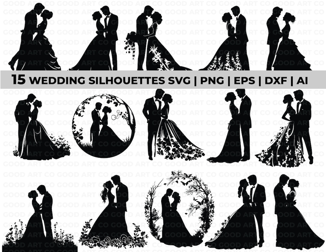 Wedding SVG | Bride and Groom SVG | Newlyweds Svg | Married Couple SVG ...