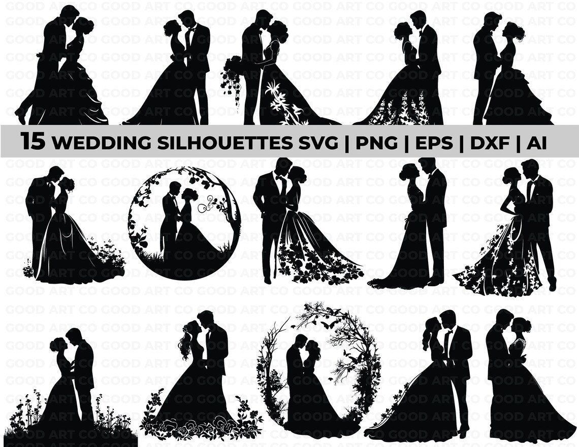 Wedding SVG Bride and Groom SVG Newlyweds Svg Married - Etsy UK