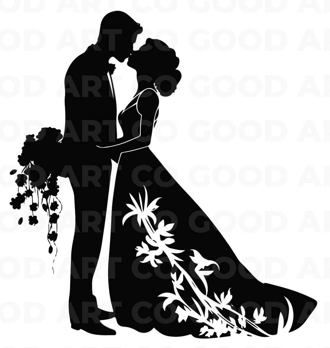 Wedding SVG | Bride and Groom SVG | Newlyweds Svg | Married Couple SVG ...
