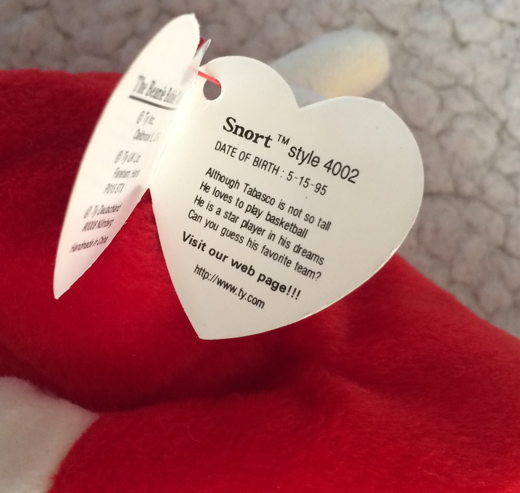 SNORT Beanie Baby Extremely Rare With Multiple Tag Rarities/errors ...