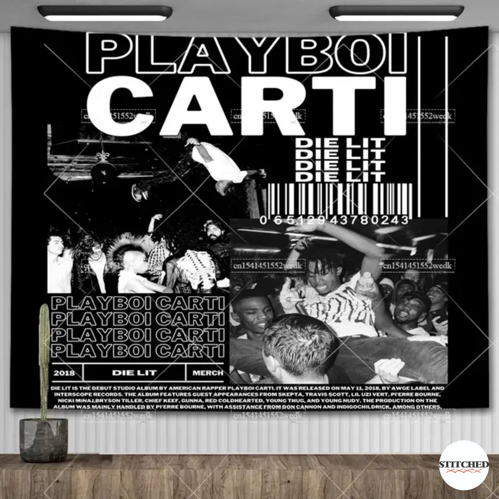 Playboi Carti Music Album Cover Posters Wall Hanging Tapestry Rapper ...
