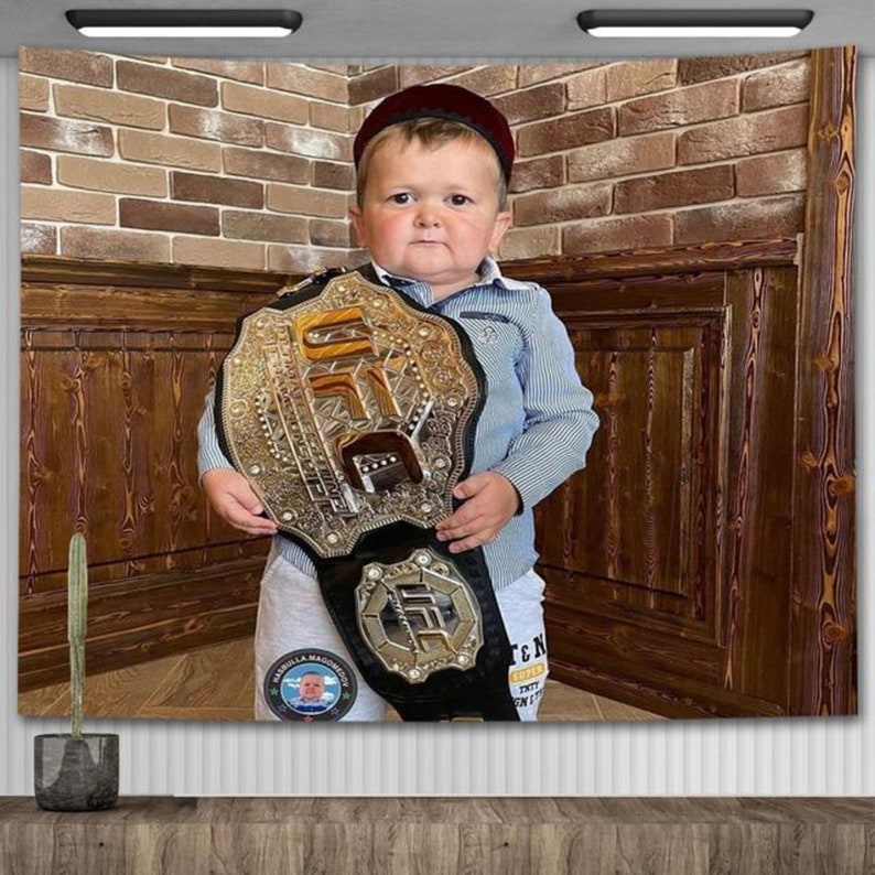 Hasbulla Magomedov Homage Tapestry Wall Decor Flag Banner - Etsy Australia