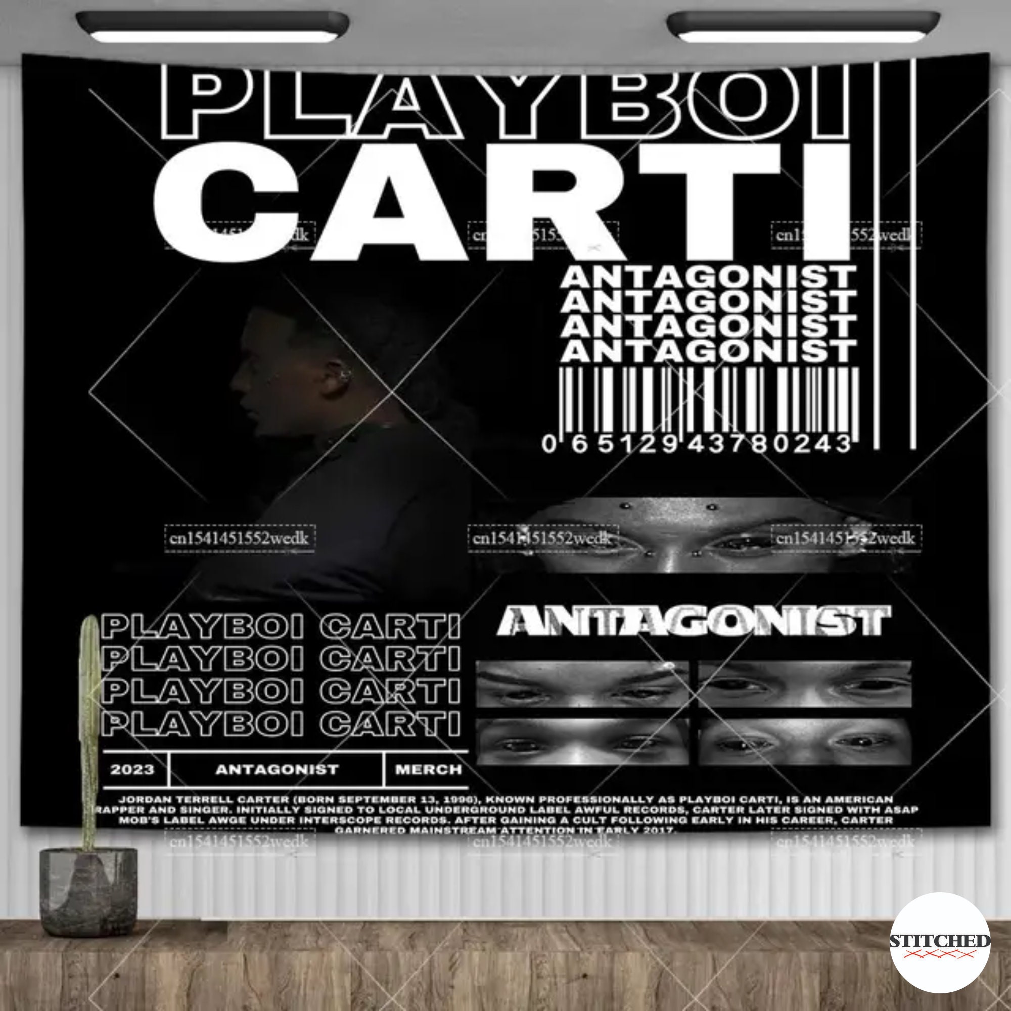 Playboi Carti Music Album Cover Posters Wall Hanging Tapestry Rapper ...