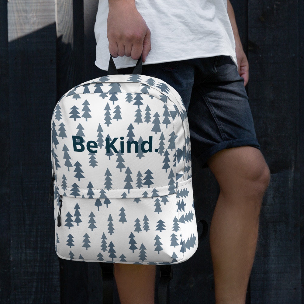 Be Kind Blue Spruce Backpack - Etsy