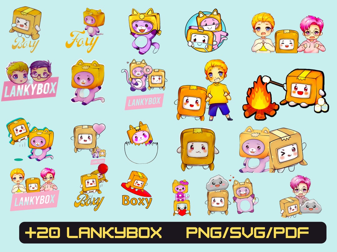 Lankybox /lankybox Png/lankybox Svg/lankybox Sticker: Fun and - Etsy ...