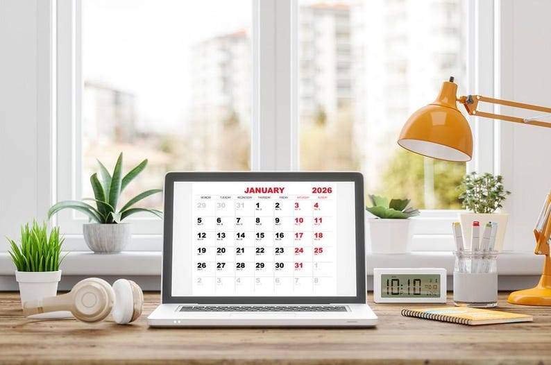 2026 Chinese Lunar Calendar, Gregorian Dates (printable PDF) - Etsy
