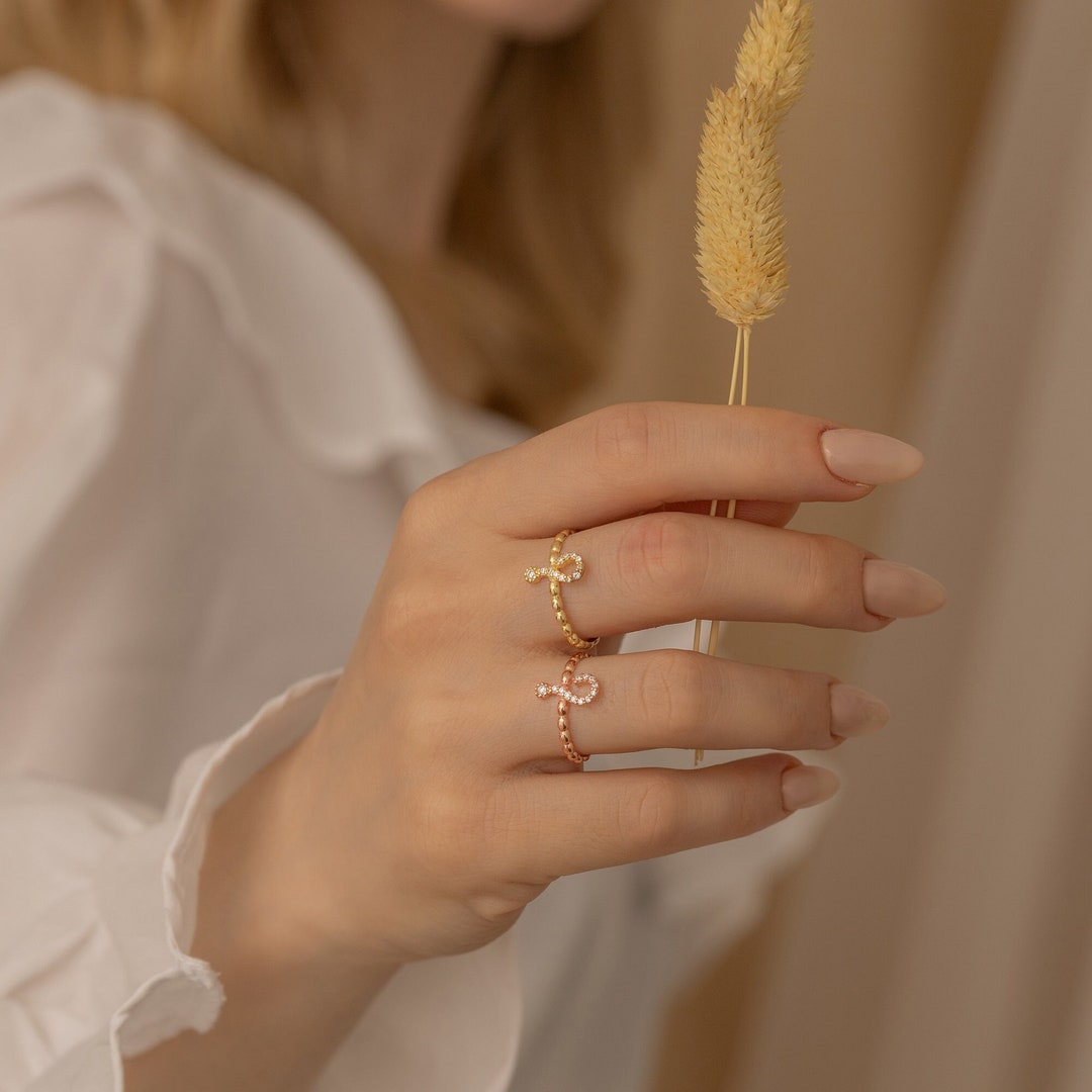 Question Mark Ring With Crystal Stone, Message to Her, Gift for Her on ...