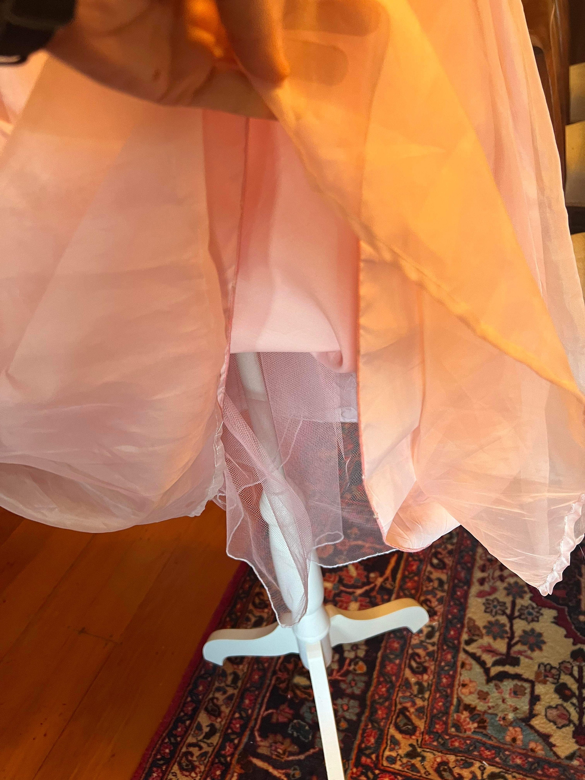 50s Dress With Floral Garlands: Extra Small, Small, Crinoline, Fairy ...