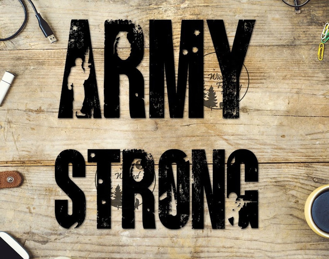 UVDTF Decal Army Strong Soldiers Veterans 1pc - Etsy