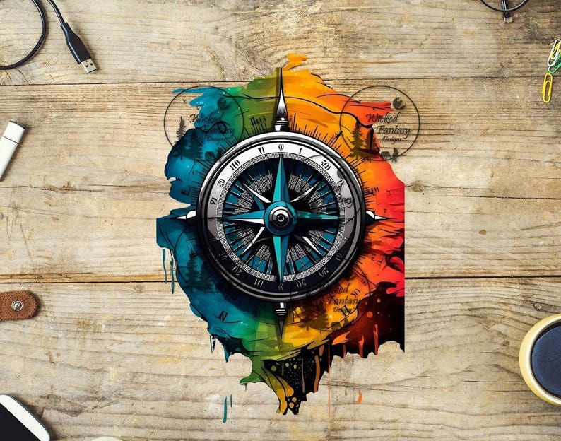 UVDTF Compass With Many Colors - Etsy