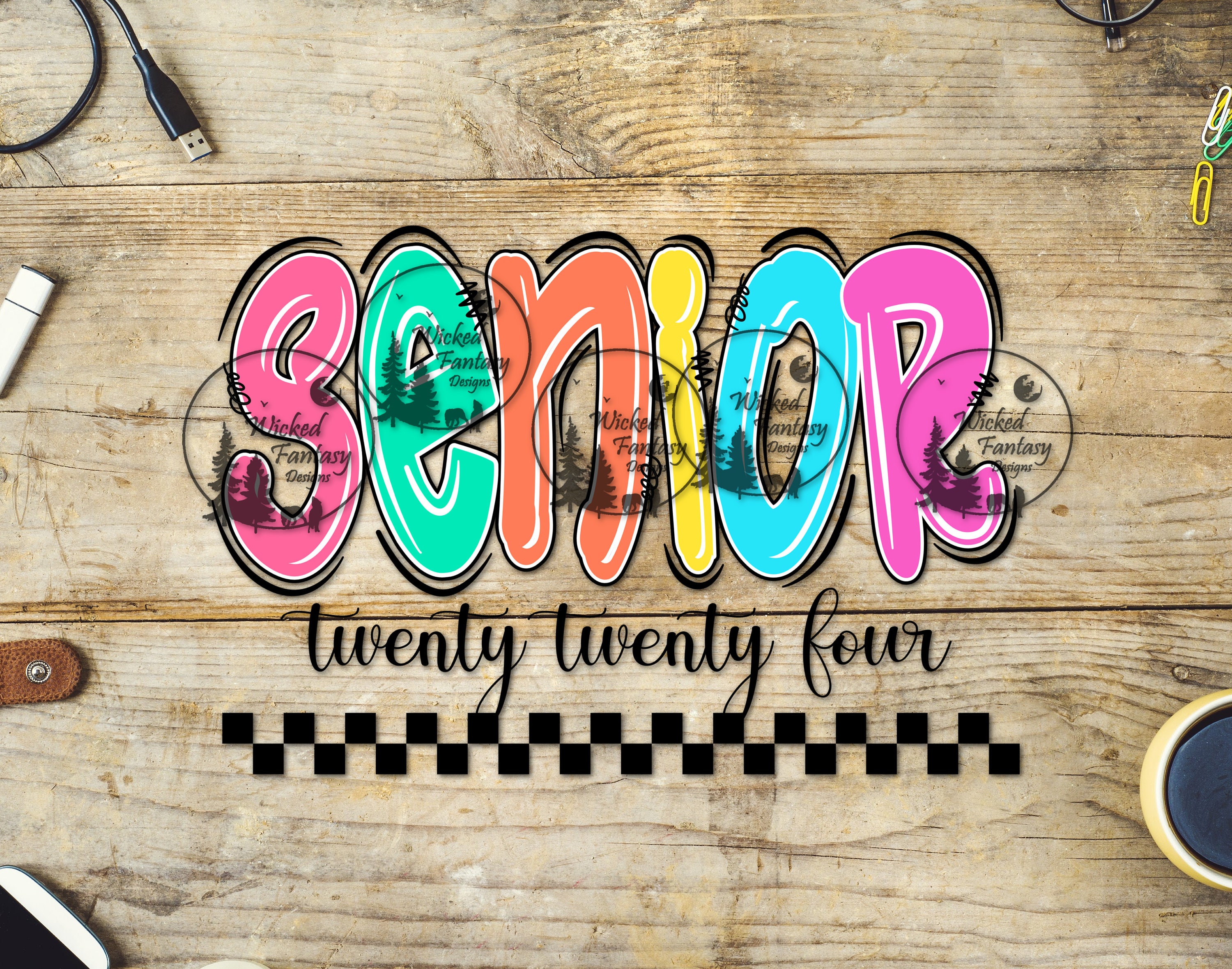 UVDTF Decal 2024 Senior Graduation Bubble Letters - Etsy